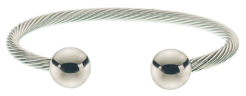 Stainless Steel Teardrop Silver Color Design w 3800 Gauss Magnets. Onl ...